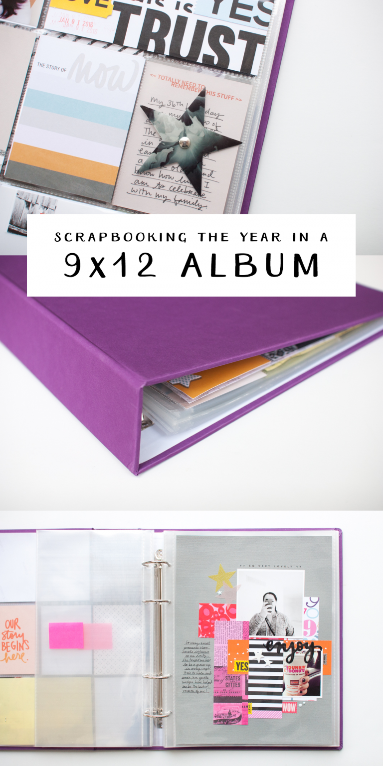 Scrapbooking the Year in 9x12 - Simple Scrapper