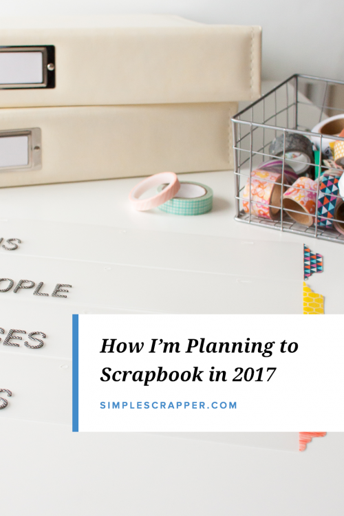 How I Plan to Scrapbook 2017 - Simple Scrapper